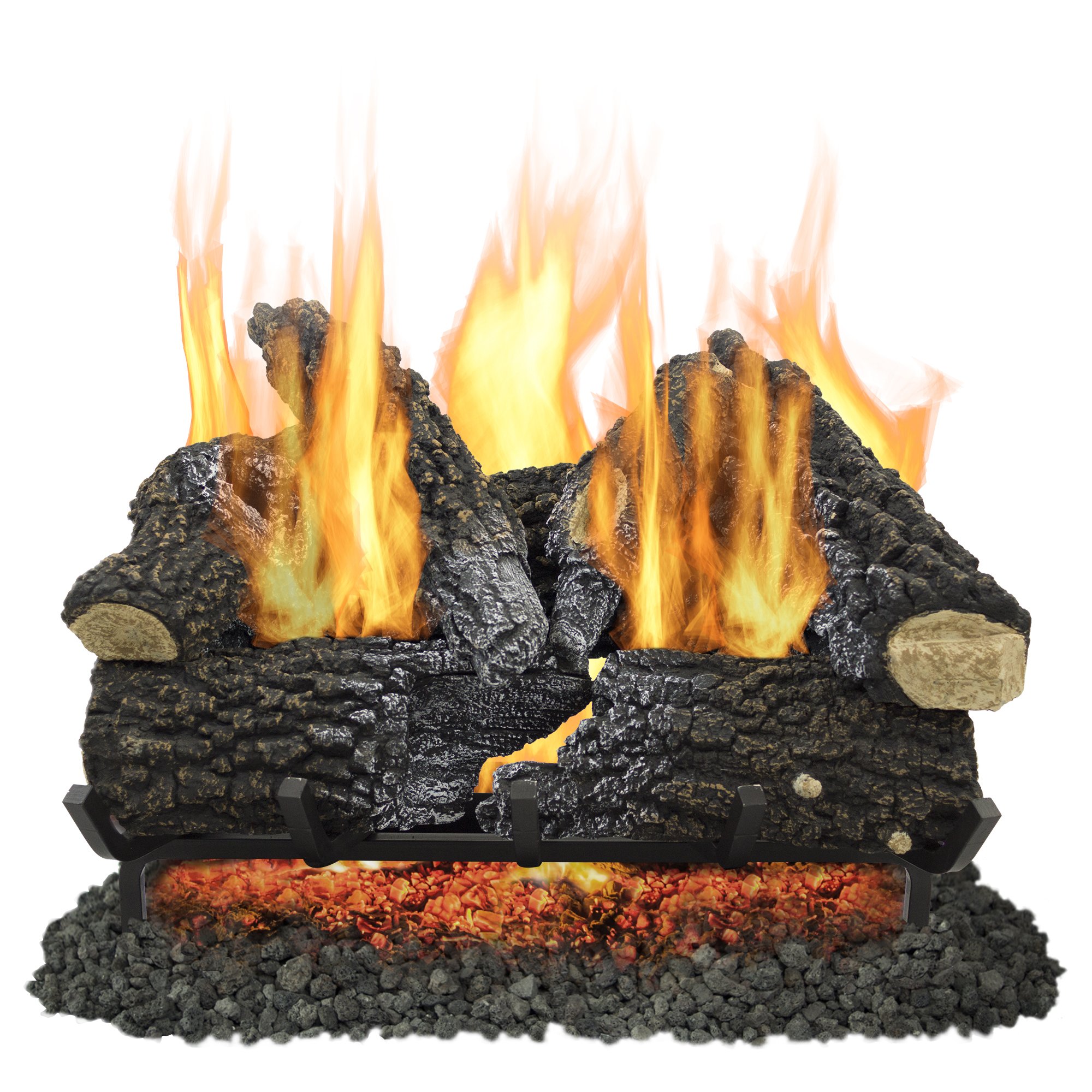 Pleasant Hearth VL-AA24D Arlington Ash Vented Gas Log Set, 55000 BTU, 24" 3 PIECES PER PACK