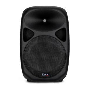 lyxpro 15 inch pa active speaker system compact and portable with equalizer, bluetooth, mp3, usb, sd card slot, xlr, 1/4”, 3.5mm input, carry handles, spa-15