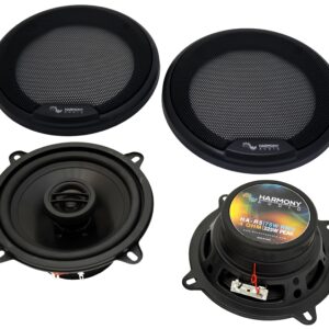 Compatible with Chevy CK Pickup 1995-2000 OEM Speaker Upgrade Harmony R5 R46 & CXA300.4 Amp (Renewed)