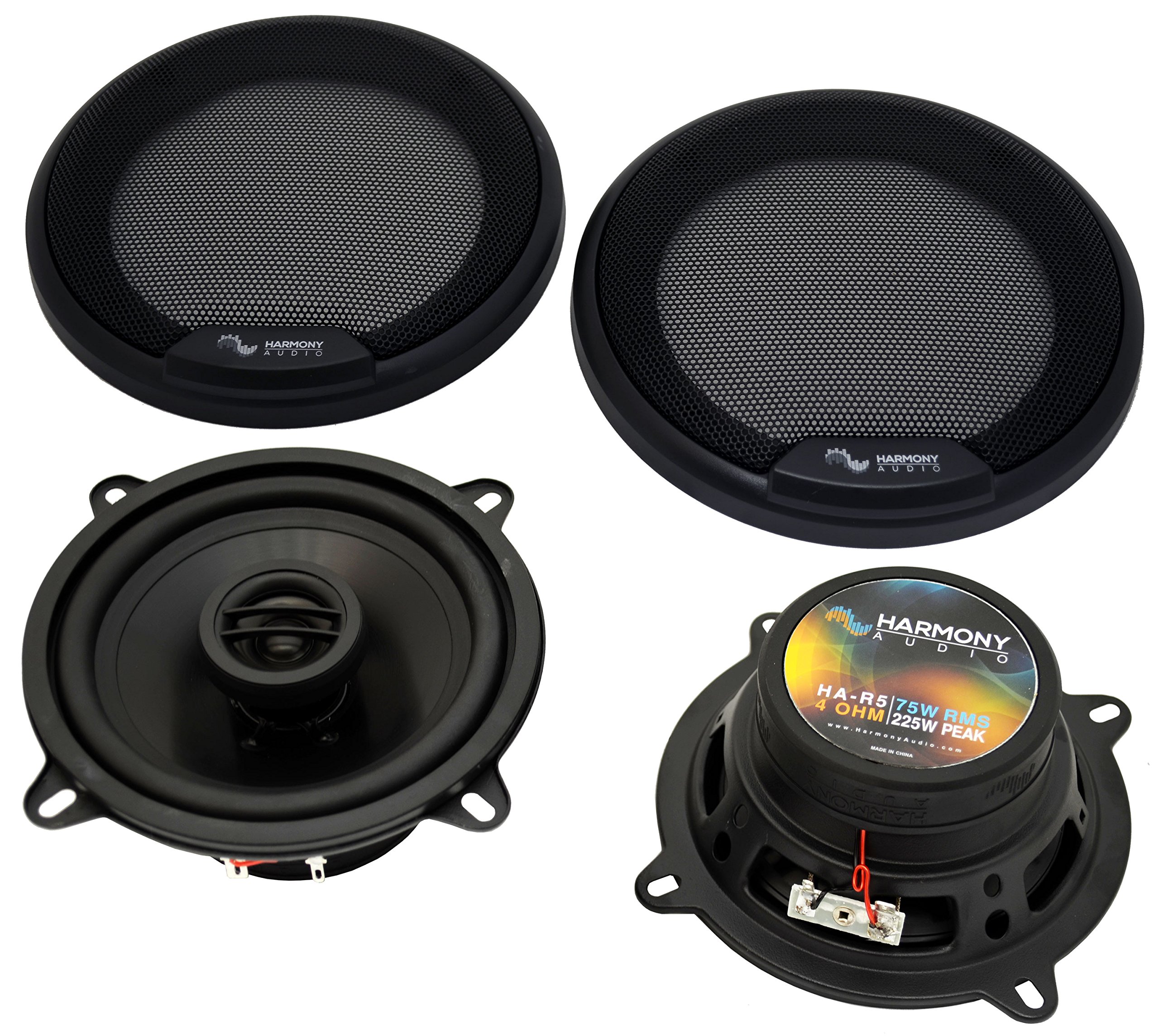 Compatible with Chevy CK Pickup 1995-2000 OEM Speaker Upgrade Harmony R5 R46 & CXA300.4 Amp (Renewed)