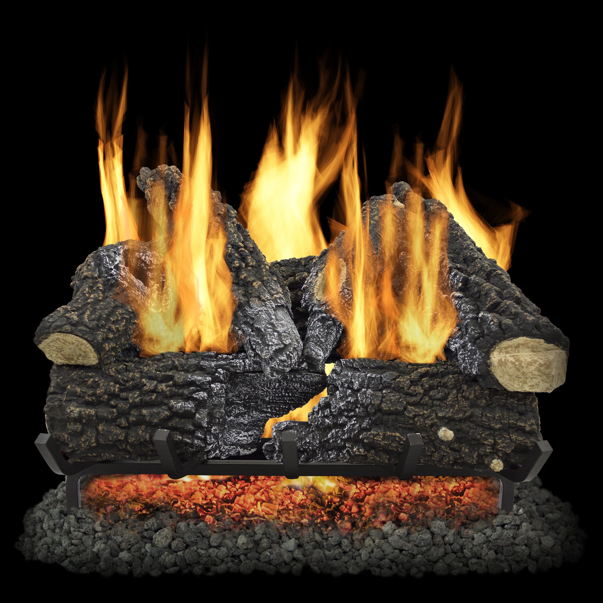 Pleasant Hearth VL-AA24D Arlington Ash Vented Gas Log Set, 55000 BTU, 24" 3 PIECES PER PACK