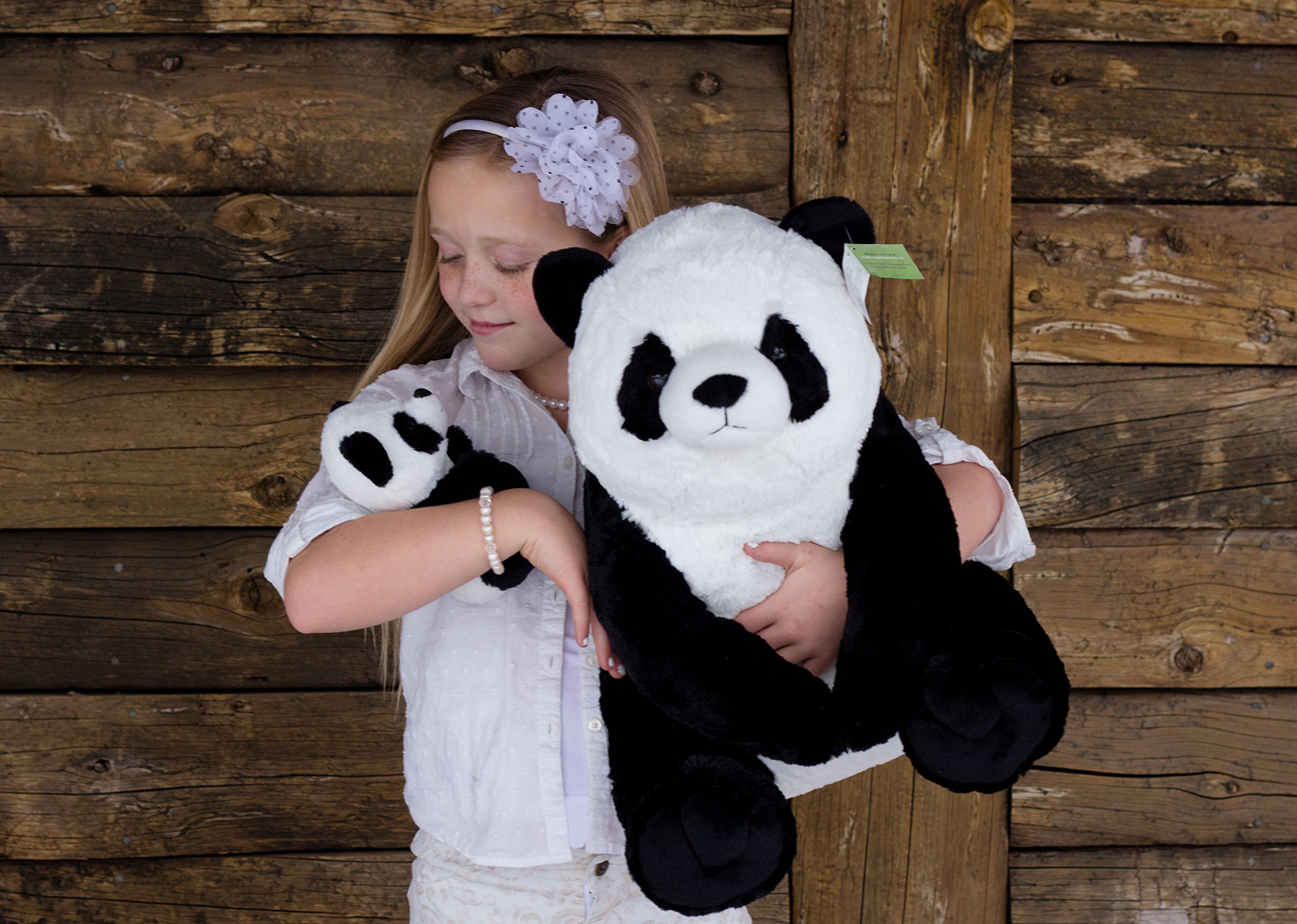 Mother and Baby Panda Plush Set | Super Soft Panda Stuffed Animal | Cute Plushies for Kids Bedroom | 18-in Stuffed Animals for Girls & Boys | Panda Bear Stuffed Animal Toys by Exceptional Home