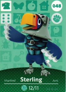 animal crossing happy home designer amiibo card sterling 048/100