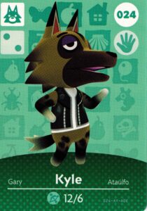 animal crossing nintendo amiibo card # 24 kyle (024)