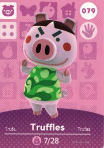 animal crossing happy home designer amiibo card truffles 079/100