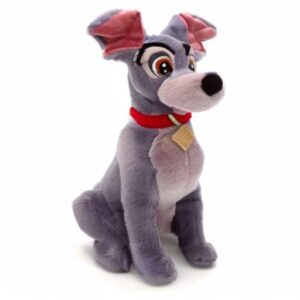 Disney Tramp Plush - Lady and The Tramp - 16 Inches, Authentic Toy Figure for Kids and Collectors, Soft and Huggable Cuddly Toy, Suitable for All Ages 0+