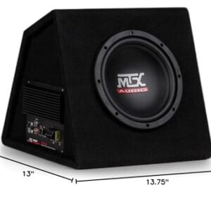 MTX AUDIO RTP8A 8" 120W Car Loaded Subwoofer Enclosure Amplified Box Vented