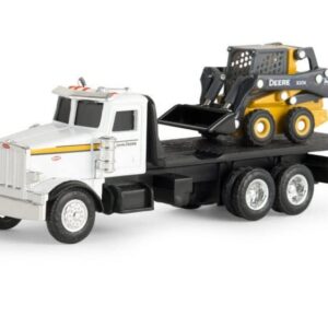 John Deere 1/64 Scale 320E Skid Steer with Truck