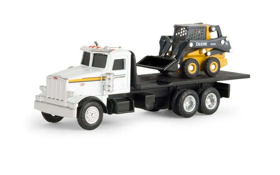 John Deere 1/64 Scale 320E Skid Steer with Truck