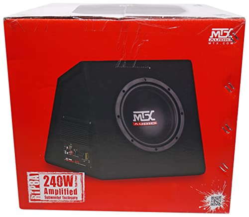 MTX AUDIO RTP8A 8" 120W Car Loaded Subwoofer Enclosure Amplified Box Vented