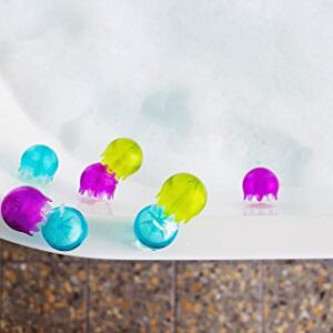 Boon Jellies Suction Cup Bath Toys - Bathtub Baby Sensory Toys - Jellyfish Suction Toys for Bath Time - Multicolored - Baby and Toddler Bath Toys - 9 Count - Ages 12 Months and Up