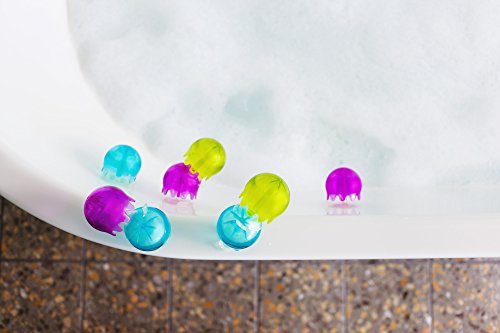 Boon Jellies Suction Cup Bath Toys - Bathtub Baby Sensory Toys - Jellyfish Suction Toys for Bath Time - Multicolored - Baby and Toddler Bath Toys - 9 Count - Ages 12 Months and Up