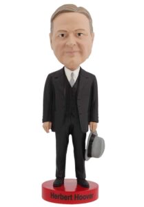 royal bobbles herbert hoover bobblehead, premium polyresin lifelike figure, unique serial number, exquisite detail