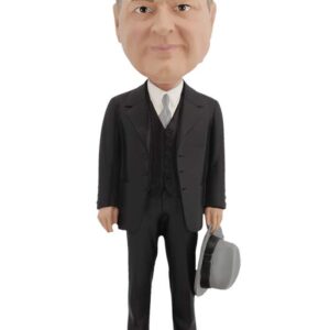 Royal Bobbles Herbert Hoover Bobblehead, Premium Polyresin Lifelike Figure, Unique Serial Number, Exquisite Detail