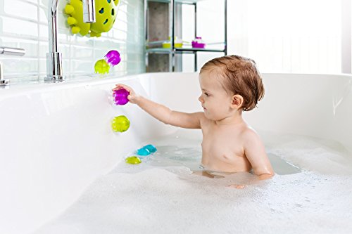 Boon Jellies Suction Cup Bath Toys - Bathtub Baby Sensory Toys - Jellyfish Suction Toys for Bath Time - Multicolored - Baby and Toddler Bath Toys - 9 Count - Ages 12 Months and Up