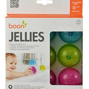 Boon Jellies Suction Cup Bath Toys - Bathtub Baby Sensory Toys - Jellyfish Suction Toys for Bath Time - Multicolored - Baby and Toddler Bath Toys - 9 Count - Ages 12 Months and Up