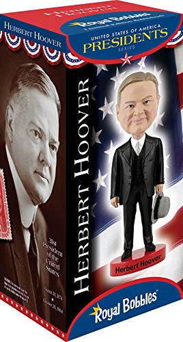 Royal Bobbles Herbert Hoover Bobblehead, Premium Polyresin Lifelike Figure, Unique Serial Number, Exquisite Detail