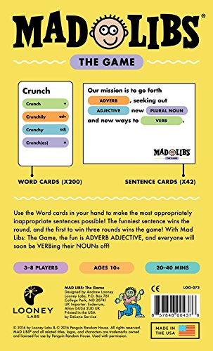 Looney Labs Mad Libs: The Game - Classic Fun for Family Game Night