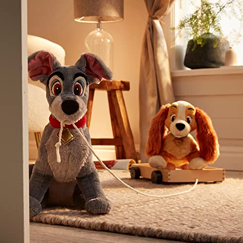 Disney Tramp Plush - Lady and The Tramp - 16 Inches, Authentic Toy Figure for Kids and Collectors, Soft and Huggable Cuddly Toy, Suitable for All Ages 0+