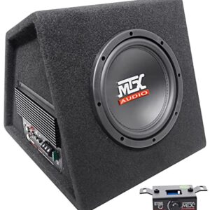 MTX AUDIO RTP8A 8" 120W Car Loaded Subwoofer Enclosure Amplified Box Vented