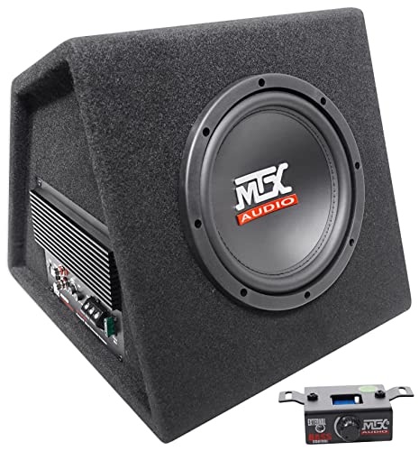 MTX AUDIO RTP8A 8" 120W Car Loaded Subwoofer Enclosure Amplified Box Vented