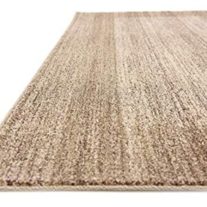 Unique Loom Del Mar Collection Area Rug - Abigail (7' 10" Square, Beige/ Ivory)