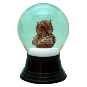 perz pr1596 perzy snowglobe - medium owl