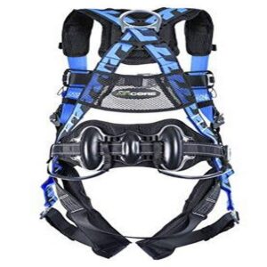 honeywell miller by honeywell aafw-qcbdpub aircore wind energy harness with steel hardware quick connect chest and leg straps