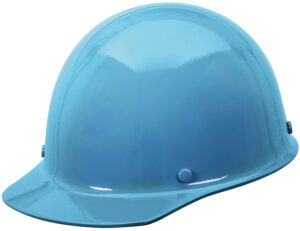 msa 475400 skullgard cap style safety hard hat with fas-trac iii ratchet suspension | non-slotted hat, made of phenolic resin, radiant heat loads up to 350f - standard size in gray