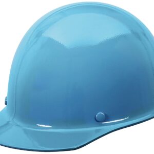 MSA 475400 Skullgard Cap Style Safety Hard Hat with Fas-Trac III Ratchet Suspension | Non-slotted Hat, Made of Phenolic Resin, Radiant Heat Loads up to 350F - Standard Size in Gray