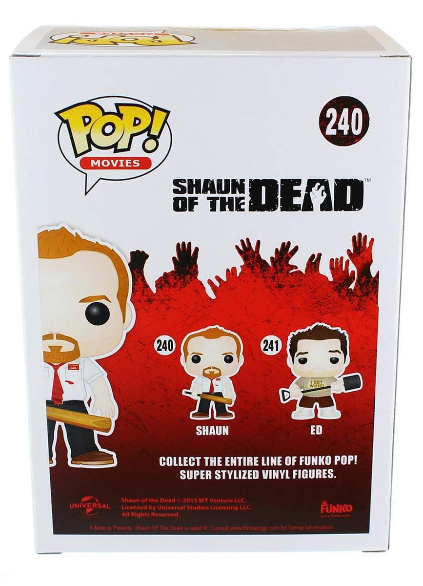 Funko - Figurine Shaun of The Dead - Shaun Bloody Exclu Pop 10cm - 0849803061296