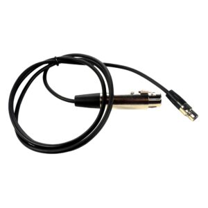 HQRP 4-Pin Mini Connector (TA4F) to XLR(F) Connector Microphone Adapter Cable Replacement for Shure WA310 Compatible with Shure PGX-D, GLX-D, QLX-D, ULX-D Digital Wireless Systems