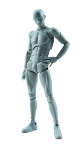 bandai - figurine s.h.figuarts - body kun (male) dx set grey color version - 4549660040880