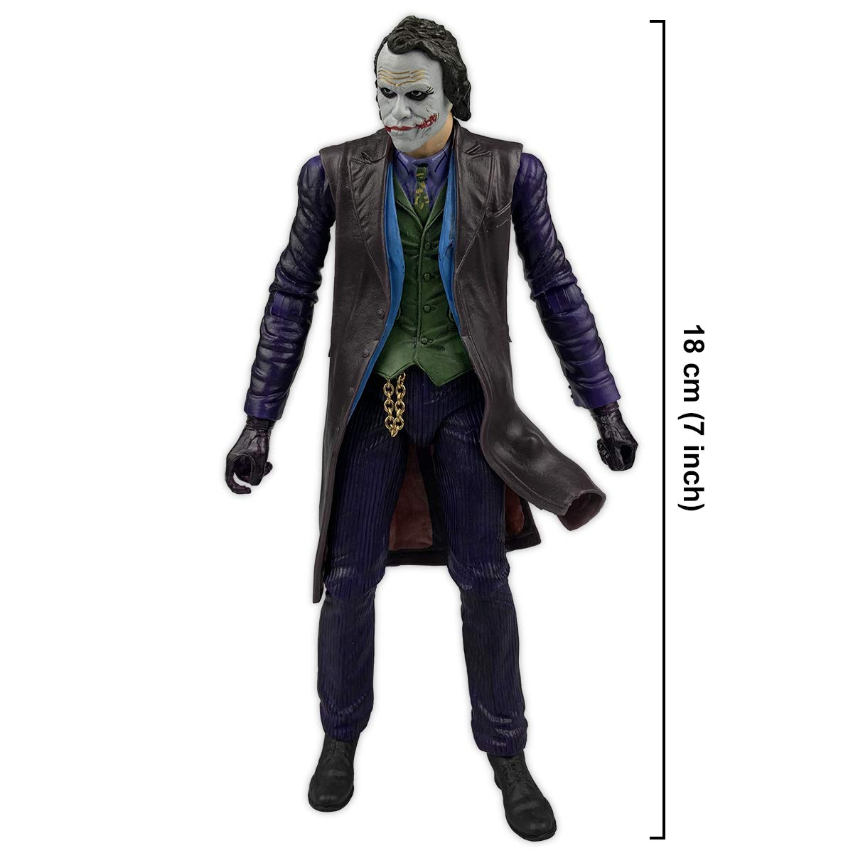 NECA, DC Comics, The Dark Knight Movie, the Joker [Heath Ledger] Exclusive Action Figure, 7 Inches