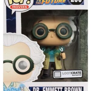 October 2015 Time Travel Exclusive Funko Pop #236 Back To The Future Dr. Emmet Brown Figurine