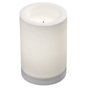 northern international paradise by sterno home solar color changing flameless candle, 4 6-inch, 4 x 6, white