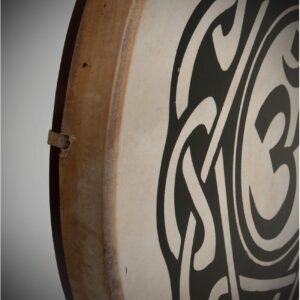 DOBANI Pretuned Goatskin Head Wood Frame Drum w/Beater 22"x2" Om