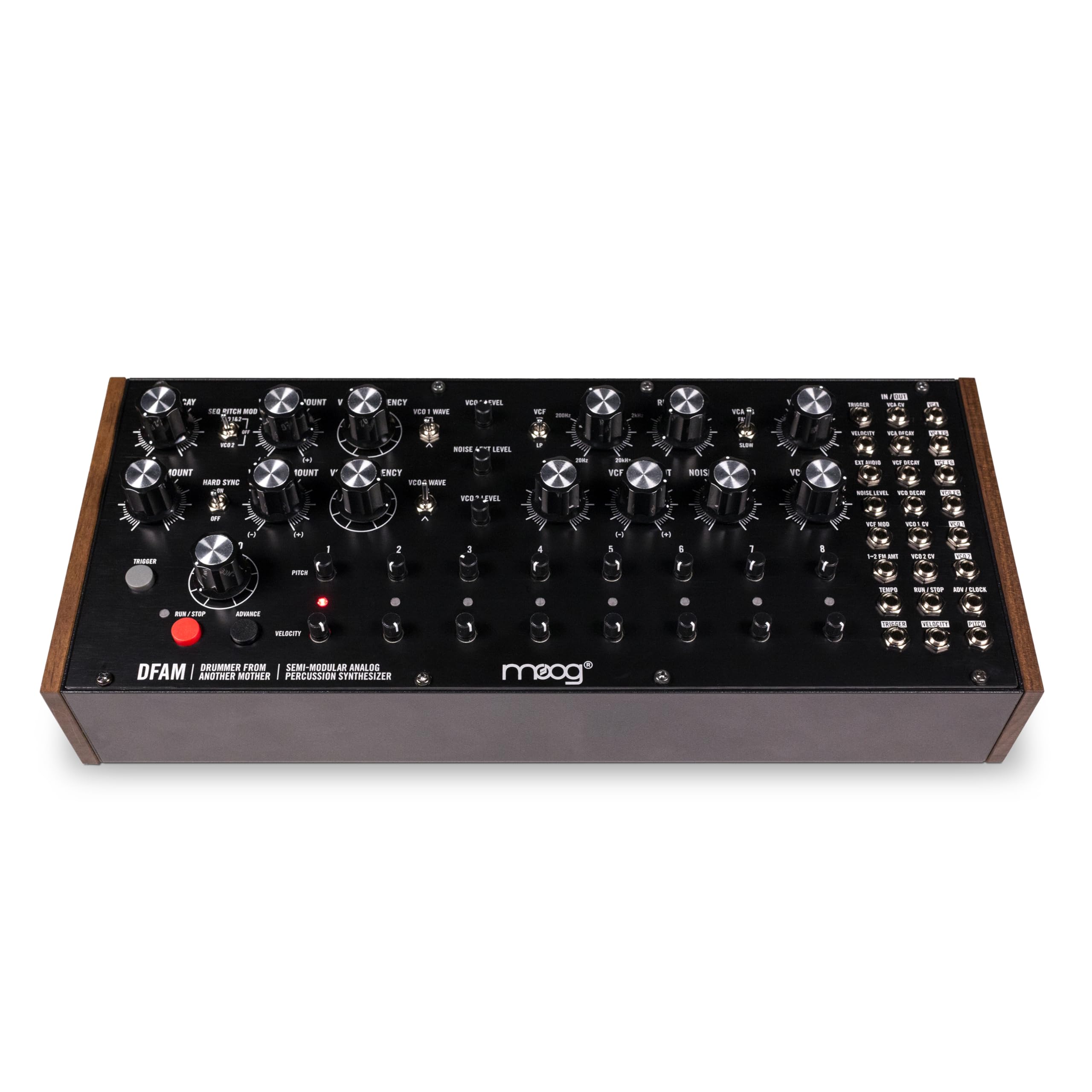 MOOG DFAM Semi-Modular Analog Percussion Synthesizer with 8 Step Sequencer, 24-Point Patch Bay