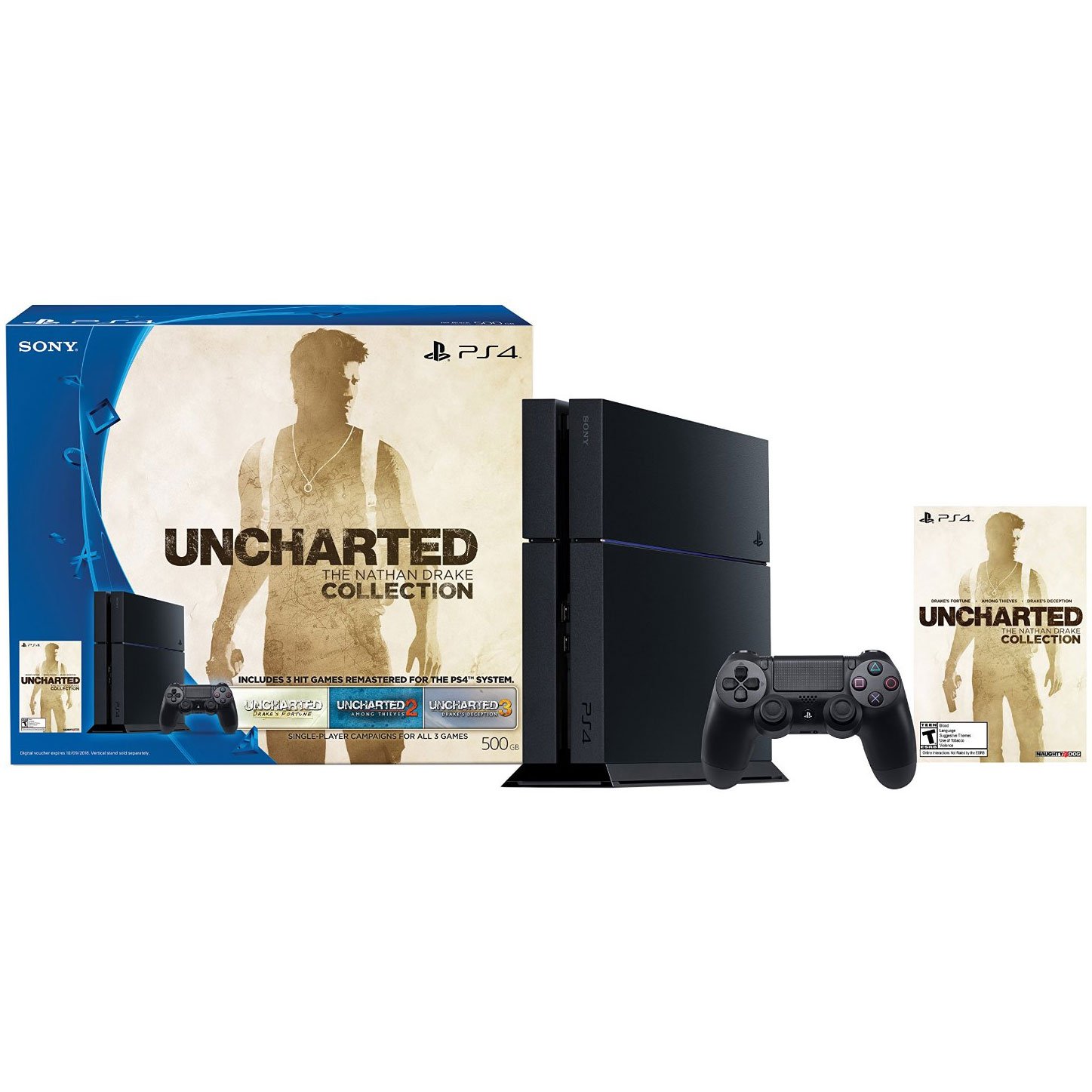 PlayStation 4 500GB Console - Uncharted: The Nathan Drake Collection Bundle (Physical Disc)[Discontinued]