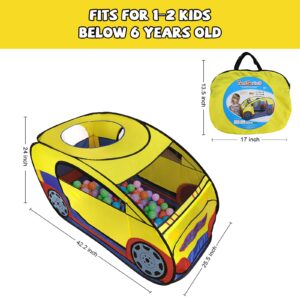 Anyshock Car Tent for Kids , Play Tent Pop Up Pretend Toys for Indoors and Outdoors Fun , Foldable Playhouses with Carrying Case as a Best Gift for Over 3 Years Old Toddler/Boys/Baby