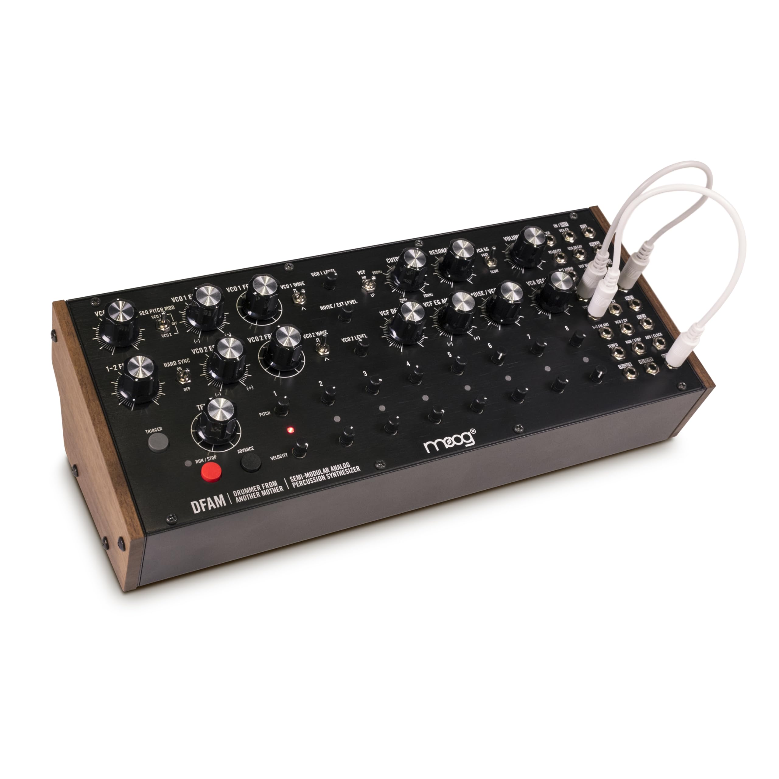 MOOG DFAM Semi-Modular Analog Percussion Synthesizer with 8 Step Sequencer, 24-Point Patch Bay