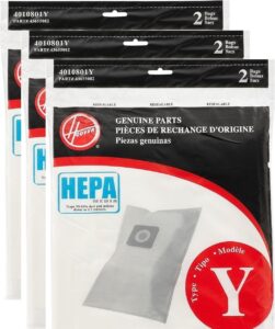 hoover type y hepa bag (6-pack), ah10040