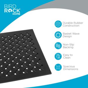 BIRDROCK HOME 24 x 36 Rubber Doormat with Basket Weave Design - Outdoor Doormat - Keeps Your Floors Clean - Decorative Design