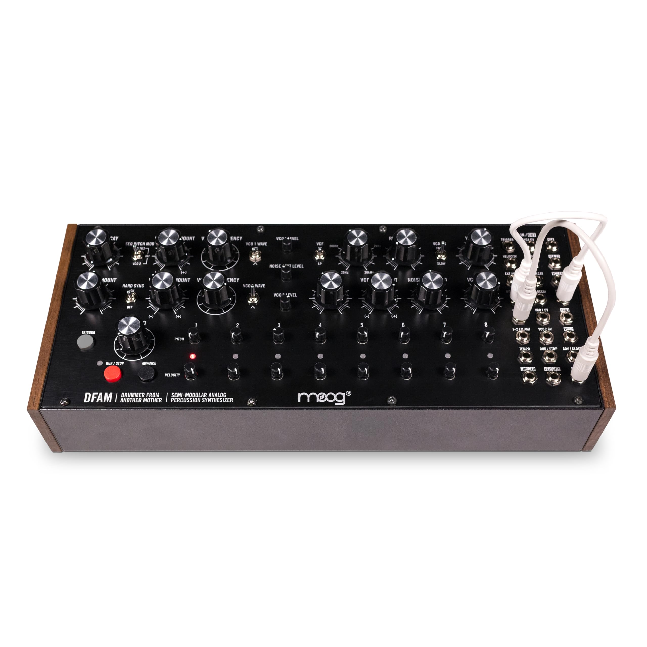 MOOG DFAM Semi-Modular Analog Percussion Synthesizer with 8 Step Sequencer, 24-Point Patch Bay