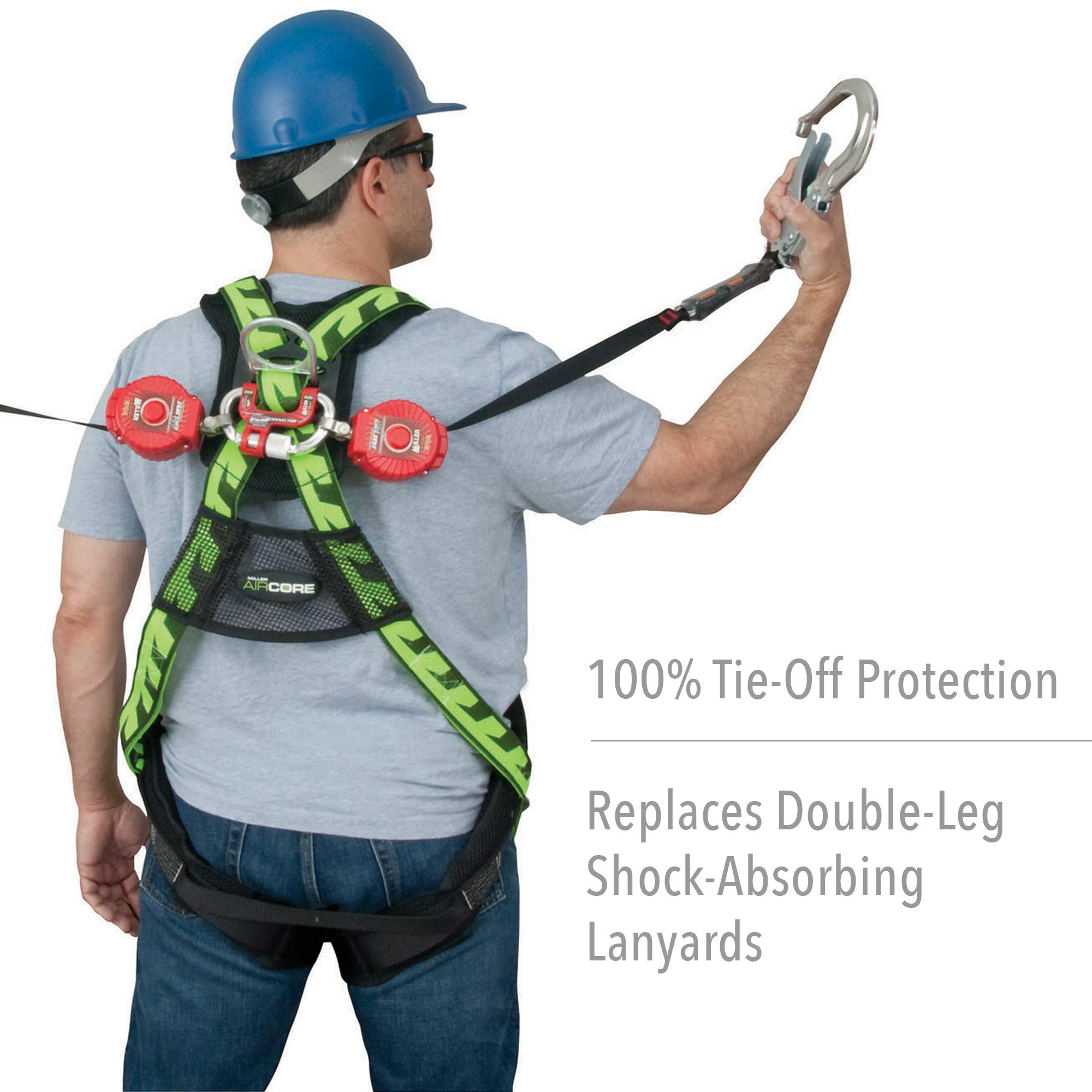 Miller by Honeywell MFLC-4-Z7/6FT 6' Twin Turbo Fall Protection System, Plastic, 1' x 72' x 1'