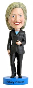 royal bobbles hillary clinton bobblehead, premium polyresin lifelike figure, unique serial number, exquisite detail