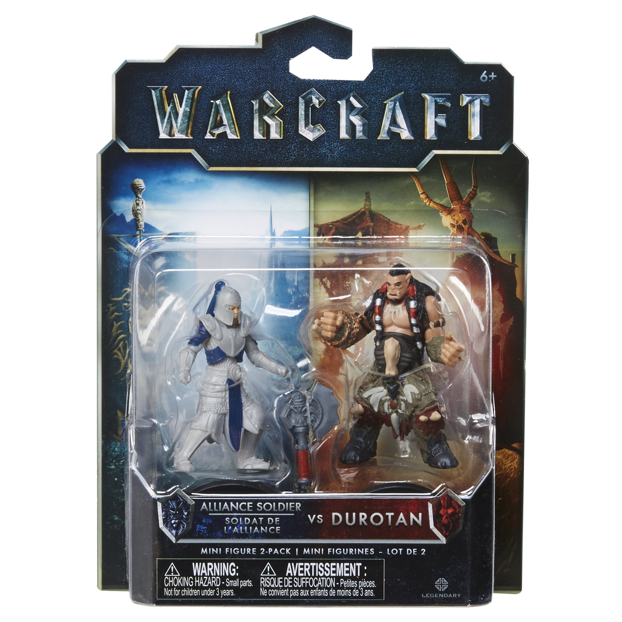 Warcraft Mini Figure Durotan & Alliance Soldier Action Figures (2 Pack)