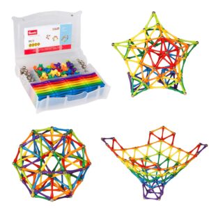 goobi magnetic building sticks blocks toys magnet construction set tiles toy montessori stem educational toys for ages 3 4 5 6 7 8 kids (300 pcs, 300, pieces)