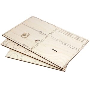 The Broken Token Case for Mini and European Size Cards - Wood Card Case with Eight Adjustable Dividers