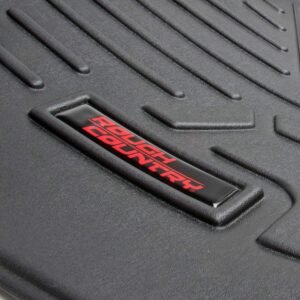 Rough Country All Weather Floor Mats Set for Chevy/GMC 1500/2500HD (2014-2018) - Custom Fit Rubber Floor Mats, Rubber Truck Mats, Durable, Waterproof Truck Floor Mats